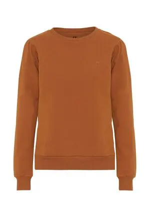 GROBUND Signe Sweatshirt The One With Great Sleeves In Burnt - Orange