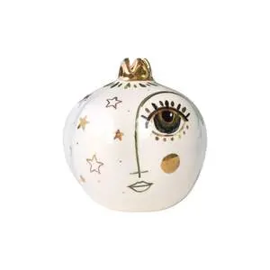 SHERIE BOUTIK Celestial Green Eye Face Pomegranate Decoration - Green/red