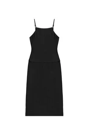 NOCTURNE Spaghetti Strap Maxi Dress - Black