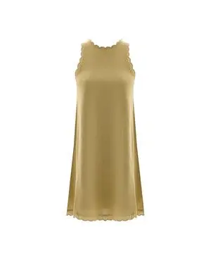 MONLICIA Calia Linen Mini Dress Light - Green