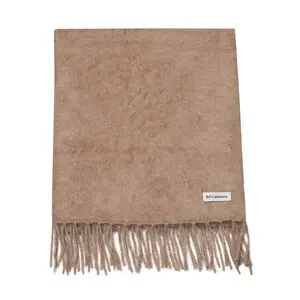 BEL CASHMERE Brushed Cashmere Scarf In Beige - Brown