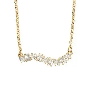 UCHI & SOTO Nami Stone Wave Necklace - Gold