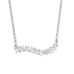 UCHI & SOTO Nami Stone Wave Necklace Silver