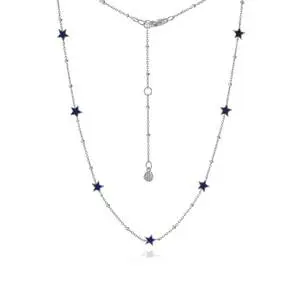 MOON LONDON Starlight Adjustable Necklace Silver