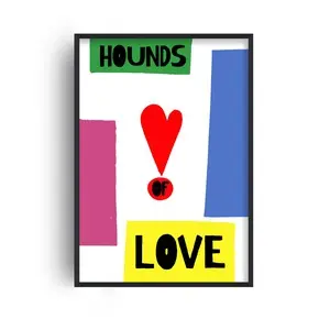 FANCLUB Hounds Of Love Retro Music Giclée Art Print - White