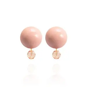 SAULE LABEL Luna Earrings In Classic Blush - Orange