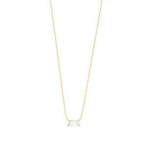 ESTERAH Baguette Necklace - Gold