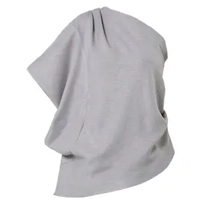 METAMORPHOZA Asymmetric Open Shoulder Top - Grey