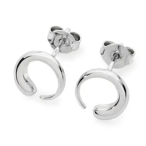 LUCY QUARTERMAINE Solid Sterling Luna Studs - Silver