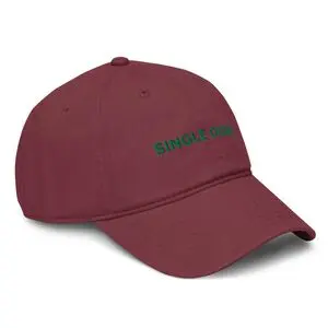 ANCHOR & CREW Burgundy Gustatory Single Origin. Cotton Embroide Cap - Red