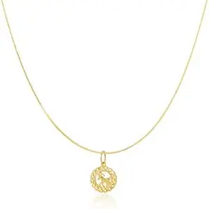 Maya Brenner Designs Zodiac Necklace Aries - Gold