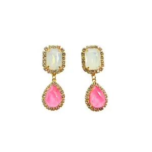 THE PINK REEF Jewel Drop Neons In White Opal And - Pink