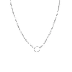 TORY LONG The Circle Necklace - Silver