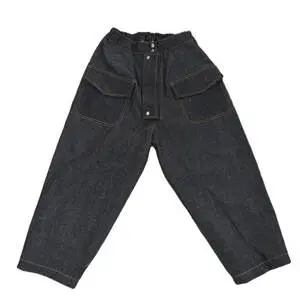 ZASTASTUDIO Wide-leg Denim Pants With Utility Pockets - Black