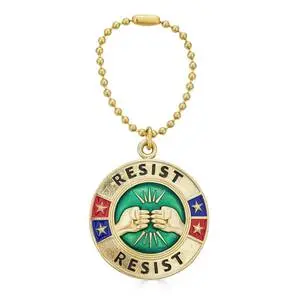 PASSIONATE PROTEST COLLECTION Blue / Green / Red Resist Handbag / Backpack Charm - Blue/green/red