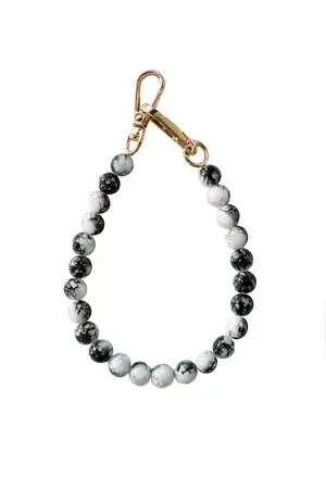 SEREE Beaded Bag Charm - Black