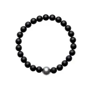 ORA PEARLS Aro Tahitian Pearl And Onyx Bracelet - Black/grey