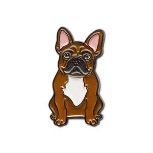 MAKE HEADS TURN Enamel Pin French Bulldog - Brown