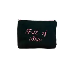 LILLY LOVES Plush Neon & Travel Clutch - Black