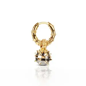 KASUN LONDON Orb Hoops - Gold