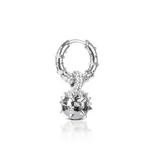 KASUN LONDON Orb Hoops - Silver