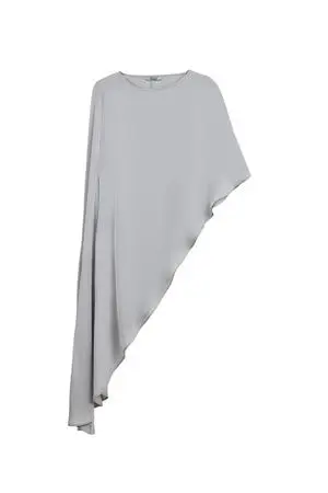 NOCTURNE Asymmetric-detail Blouse - Grey