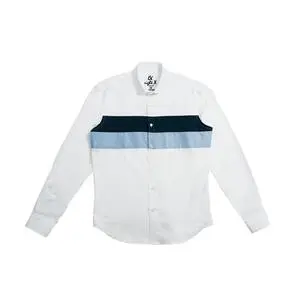 EIGHT X Blue / White Haven Long Sleeve Button Up Shirt - Blue/white