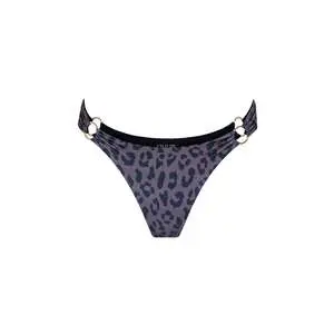 CHAUDE SWIMWEAR Black / Brown Billi Bottoms Leopard - Black/brown