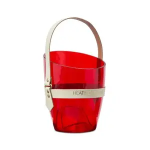 HEATING & PLUMBING LONDON Happy Go Sparkly Champagne Bucket & Cream - Red