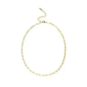 ADRIANA PAPPAS DESIGNS Paperclip Chain Necklace - Gold