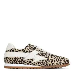 TERRY DE HAVILLAND Neutrals Jogger Bolt Leopard Print Sneakers