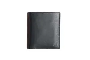 HARBER LONDON Leather Bifold Wallet With Rfid Protection - Grey