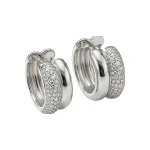 NATIVE GEM Double Donut Huggies- Sterling - Silver