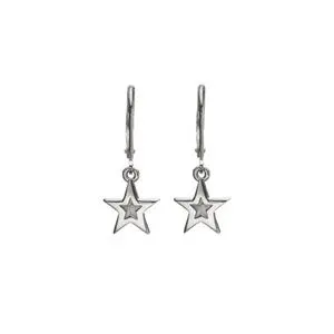 EDGE ONLY Mini Megastar Drop Earrings Sterling - Silver