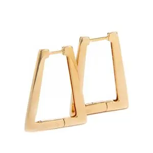 BELINDA JEWELZ Tahlia Trapezoid Hoops - Gold