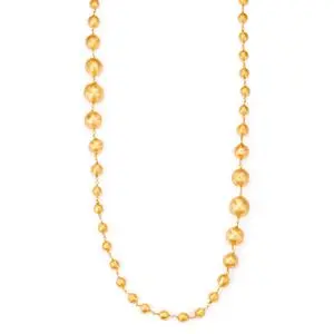 VISCONTI Paola Grande Draped Brushed Necklace - Gold