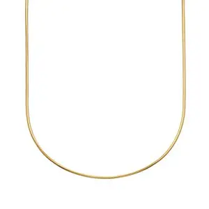 LILY CHARMED Plated Round Snake Chain Necklace - Gold