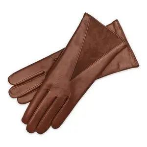 1861 GLOVE MANUFACTORY Florence Nappa Leather Gloves - Brown