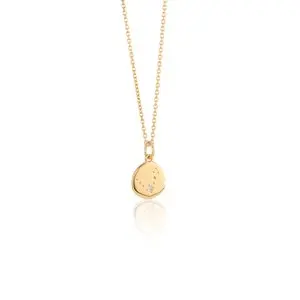 AUREE JEWELLERY Inari Zodiac Pisces Vermeil Necklace - Gold