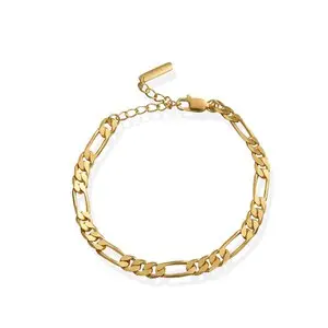 LAIT & LUNE Mesa Figaro Chain Bracelet 18k Vermeil - Gold