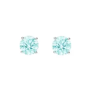 AUGUSTINE JEWELS Sky Topaz Small Stud Earrings - Blue