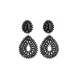 LOTT. GIOIELLI Earrings Apollo Double Drop - Black