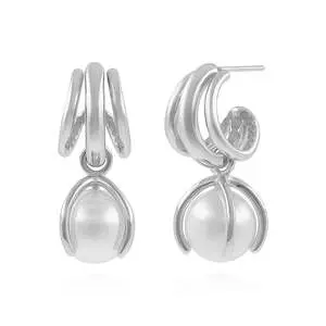 Côté Caché Griffin Pearl Claw Earrings