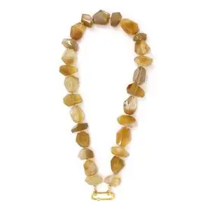 Shar Oke Gold / Yellow Yellow Hematoid Quartz Necklace - Gold/yellow
