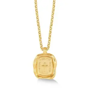 DOWER & HALL Success Talisman Necklace In Vermeil - Gold