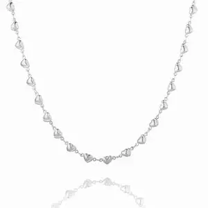 COCO & KINNEY Nicki Heart Necklace - Silver