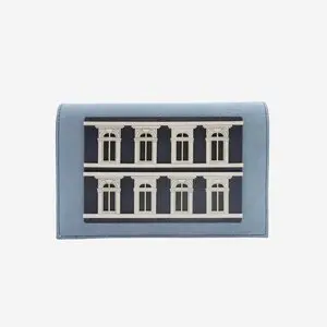 ABSURDE Navy Building Handbag - Blue