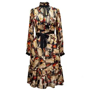SMART AND JOY Tunic Dress With Graphic Print - Red