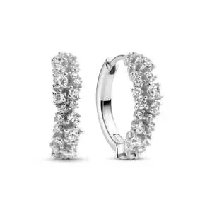 SIF JAKOBS JEWELLERY Earrings Cristallo Creolo - Silver
