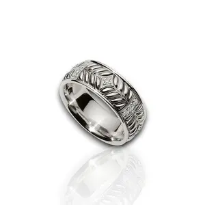 DANEILA LÉON Sterling Diamond Band Ring - Silver
